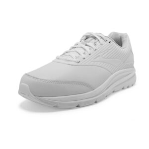 brooks men's addiction walker 2 walking shoe - white/white - 11 wide