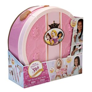 Disney Princess Vanity Style Collection Light Up and Style Vanity - Lights & Realistic Sound Styling Tools