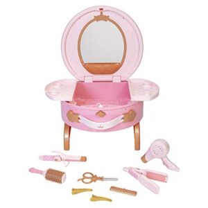 Disney Princess Vanity Style Collection Light Up and Style Vanity - Lights & Realistic Sound Styling Tools