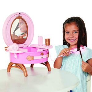 Disney Princess Vanity Style Collection Light Up and Style Vanity - Lights & Realistic Sound Styling Tools