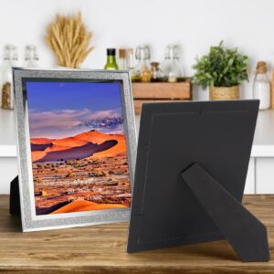 Calenzana 8x10 Picture Frame Sparkle Glass Photo Frames for Tabletop, 8 x 10 inch, 2 Pack