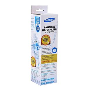 SAMSUNG Hafcin DA29-00020B HAF-CIN/EXP Fresh Refrigerator Water Filter, 1 Pack, White