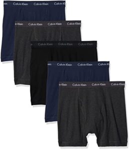 calvin klein men's cotton classics 5-pack boxer brief, medium