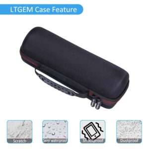 LTGEM Hard Travel Carrying Case for Ultimate Ears BOOM 3/4 Portable Waterproof Bluetooth Speaker and Charger Dock, Black