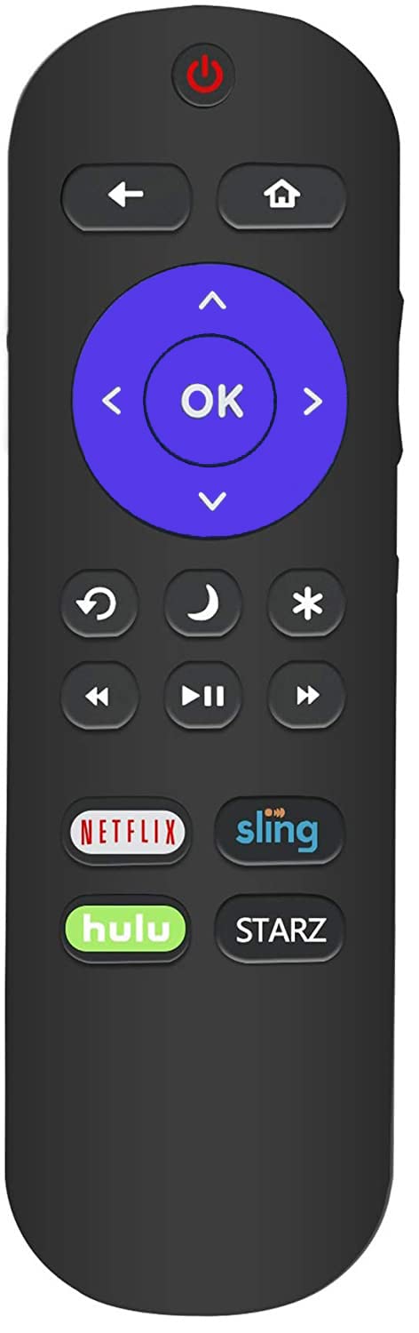 LC-RCRUS-18 Remote Control Compatible with Sharp Roku TV LC-32LB591U LC-55LBU591U LC-50LBU591U LC-43LBU591U LC-65LBU591U LC-32LBU591U 398GR10BESPN0002 LC-32LB481U LC-43LB481C LC-43LB481U