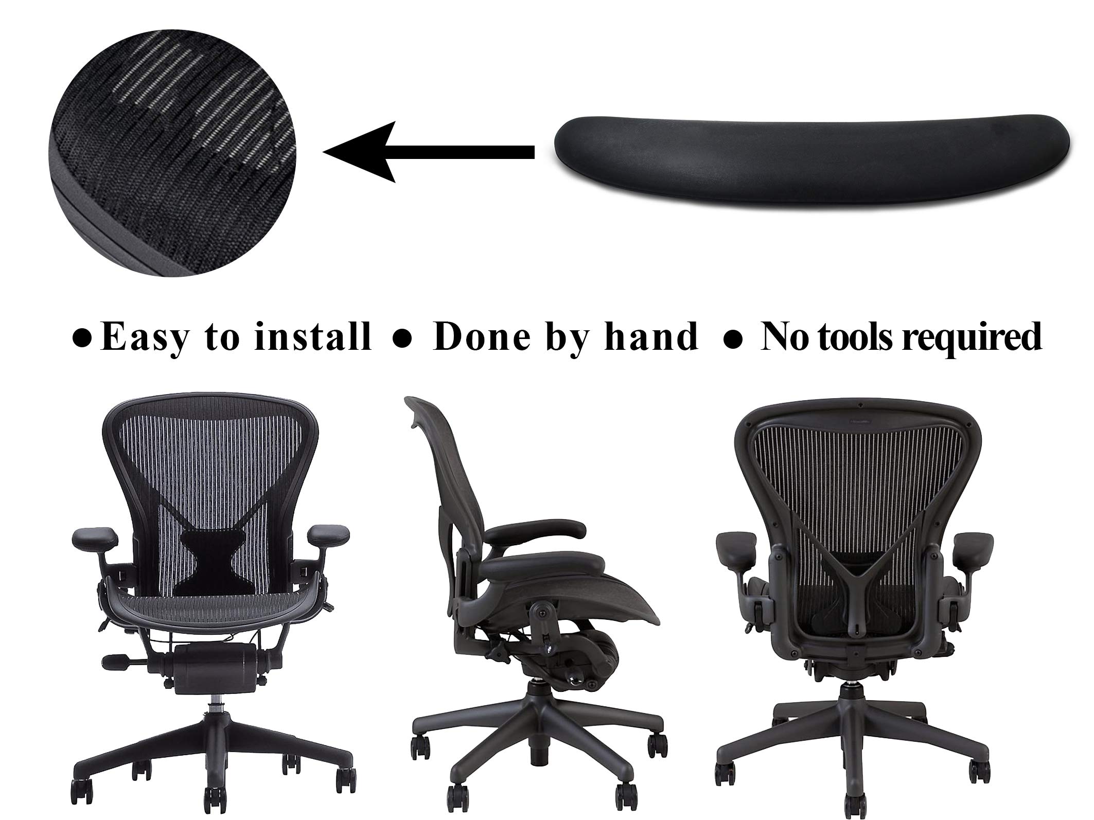 OFFICE LOGIX SHOP- Seat Foam Insert Replacement Fit Herman Miller Aeron Seat Pan and Chair Size B