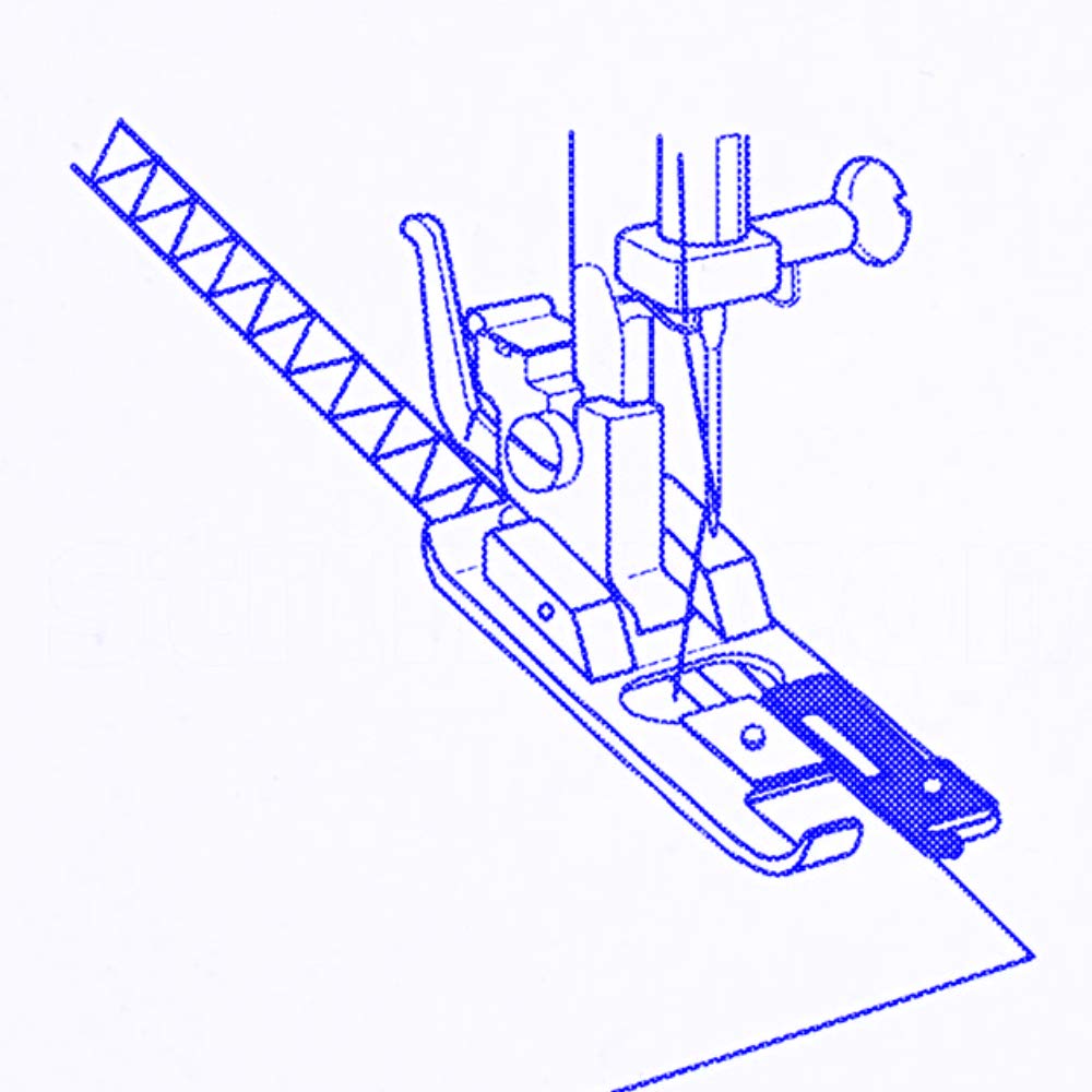 DREAMSTITCH SA-135, 200132008 Snap On Overlock Overcast Presser Foot - Fits All Low Shank for Singer,Brother,Babylock,Euro-Pro,Janome(New Home),Kenmore,White,Juki,Simplicity,Elna Sewing Machine