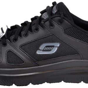 Skechers Men's Flex Advantage SR Black/Black Work Shoe 12 W US