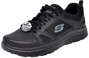 skechers men's flex advantage sr black/black work shoe 10.5 w us