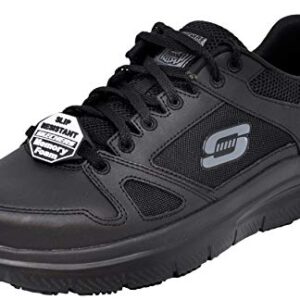 Skechers Men's Flex Advantage SR Black/Black Work Shoe 10.5 W US