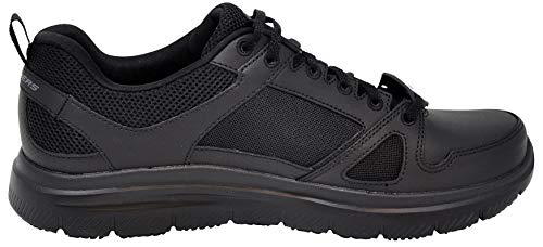 Skechers Men's Flex Advantage SR Black/Black Work Shoe 10.5 W US