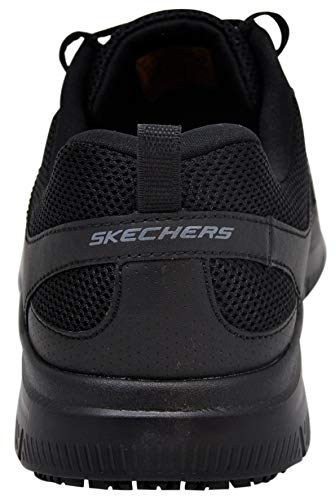 Skechers Men's Flex Advantage SR Black/Black Work Shoe 10.5 W US