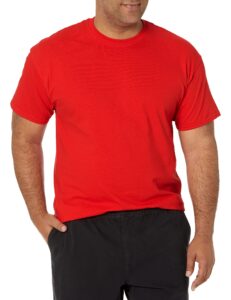 gildan mens heavy cotton t-shirt, style g5000, multipack shirt, red (2-pack), large us