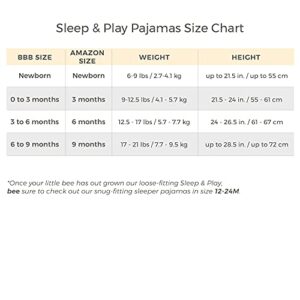 Burt's Bees Baby Sleep and Play PJs, 100% Organic Cotton One-Piece Zip Front Romper Jumpsuit Pajamas