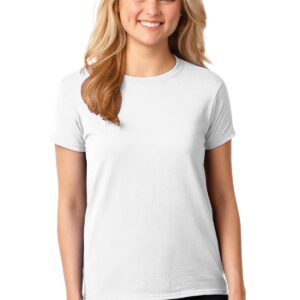 Gildan Women's Heavy Cotton T-Shirt, Style G5000L, 2-Pack, White, X-Large