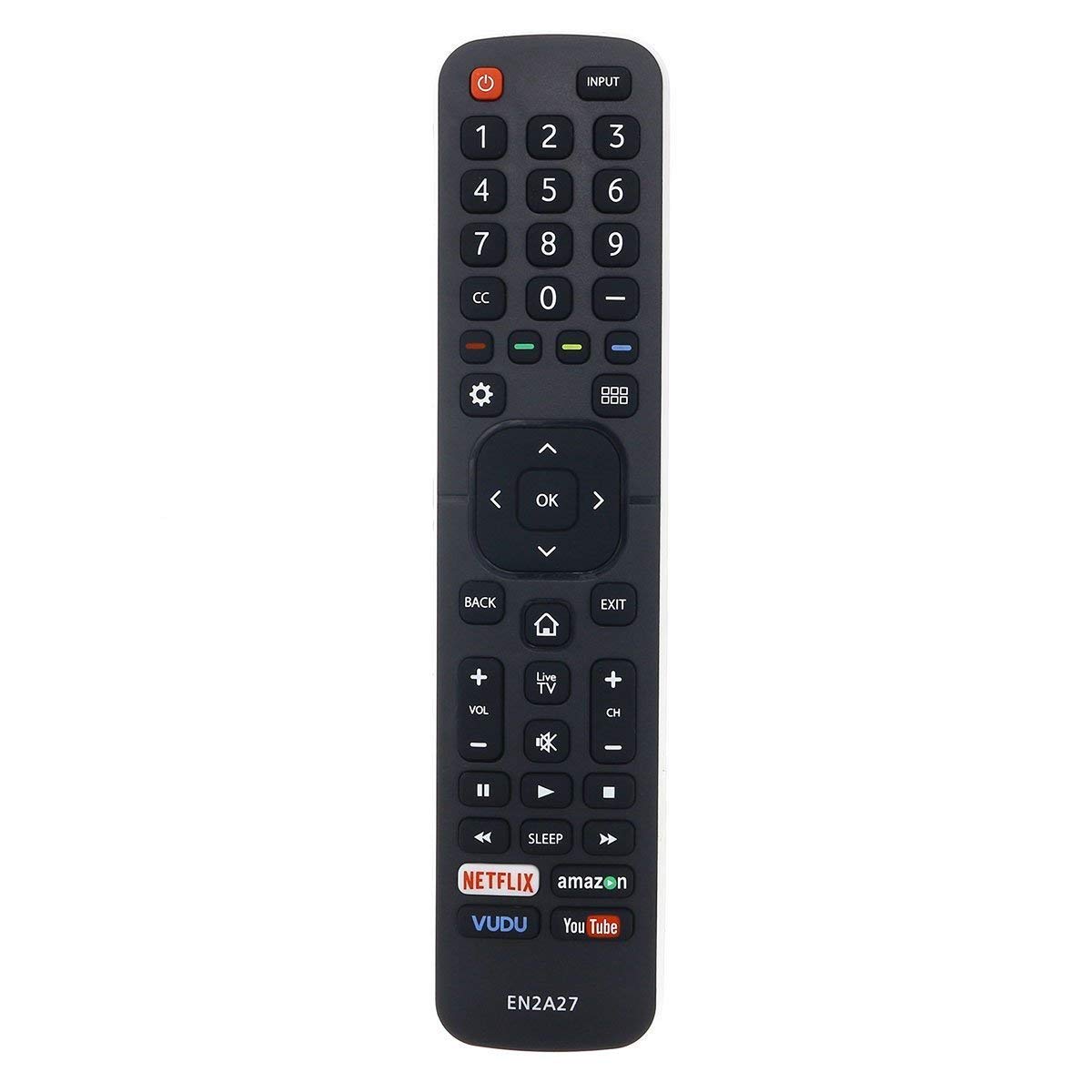 Universal for Hisense-TV-Remote, EN2A27 Remote Compatible with All Hisense 4K LED HD UHD Smart TVs