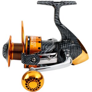 Burning Shark Fishing Reels- 12+1 BB, Light and Smooth Spinning Reels, Powerful Carbon Fiber Drag, Saltwater and Freshwater Fishing-TT1000