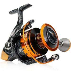 Burning Shark Fishing Reels- 12+1 BB, Light and Smooth Spinning Reels, Powerful Carbon Fiber Drag, Saltwater and Freshwater Fishing-TT1000