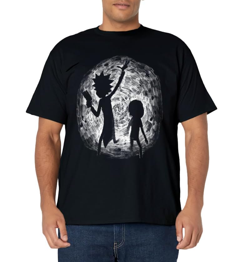 Rick & Morty Portal Hand Drawing - T Shirt