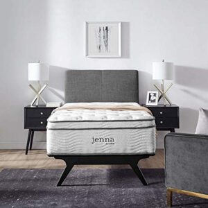 Modway Jenna 14” Innerspring and Memory Foam Twin Mattress With Individually Encased Coils