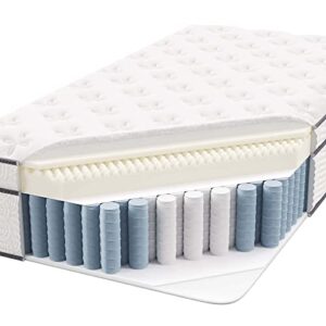 Modway Jenna 14” Innerspring and Memory Foam Twin Mattress With Individually Encased Coils