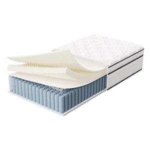 Modway Jenna 14” Innerspring and Memory Foam Twin Mattress With Individually Encased Coils