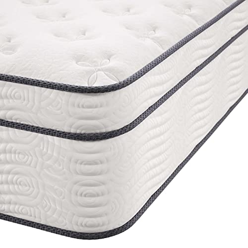 Modway Jenna 14” Innerspring and Memory Foam Twin Mattress With Individually Encased Coils