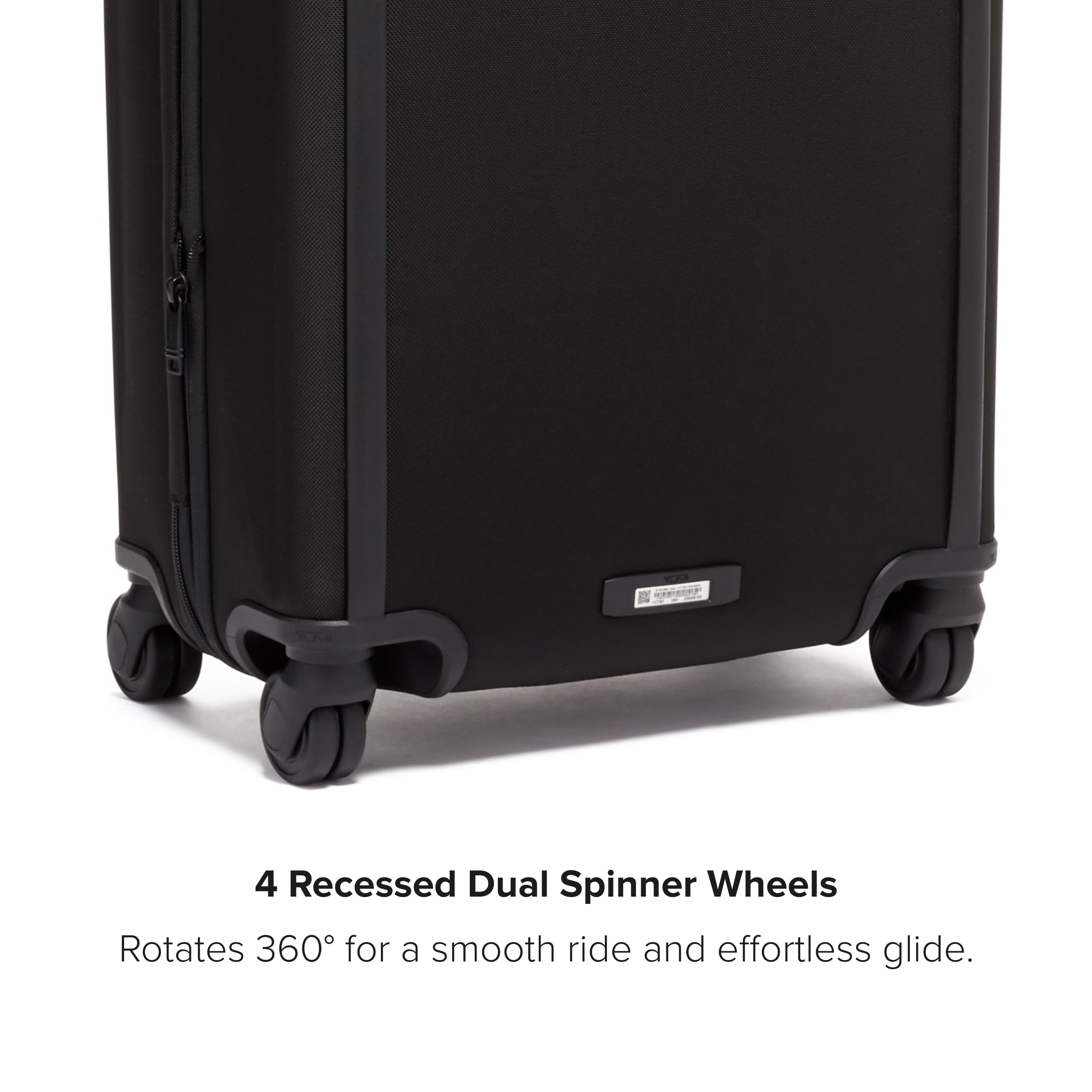 TUMI - Alpha Continental Dual Access 4-Wheeled Carry-On Luggage - Rolling Suitcase for Men and Women with 4 Spinner Wheels - Black