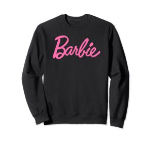 barbie barbie logo sweatshirt ,grey ,small