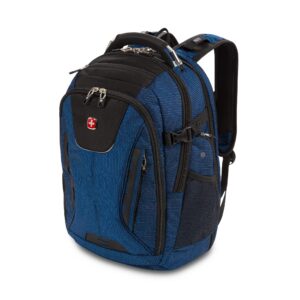 swissgear 5358 usb scansmart laptop backpack, blue/black, large