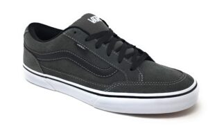 vans men's bearcat skate shoes (10), charcoal/white/black