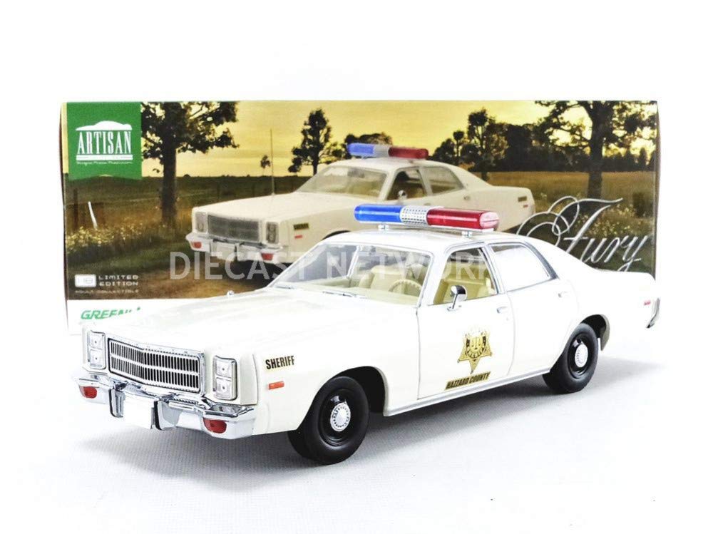 Greenlight 19055 1: 18 Artisan Collection - 1977 Plymouth Fury - Hazzard County Sheriff, Multi