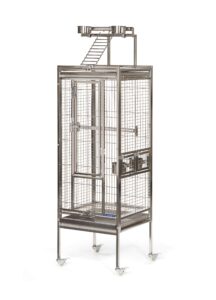 prevue pet products small stainless steel playtop bird cage