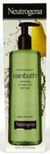 neutrogena rainbath renewing shower & bath gel, pear & green tea, 16 fl oz pack of 2