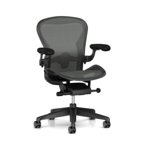 herman miller aeron chair, b, graphite -