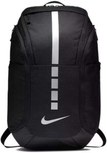 nike unisex hoops elite pro basketball backpack (black/silver, one size)