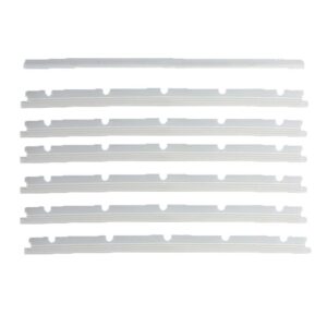 kingbra vacuum cleaner accessories replacement 6pcs roller brush strips + 1pcs protective strips cleaner compatible with neato xv series xv-11 xv-12 xv-14 xv-15 xv-2 (7pcs per pack,transparent)