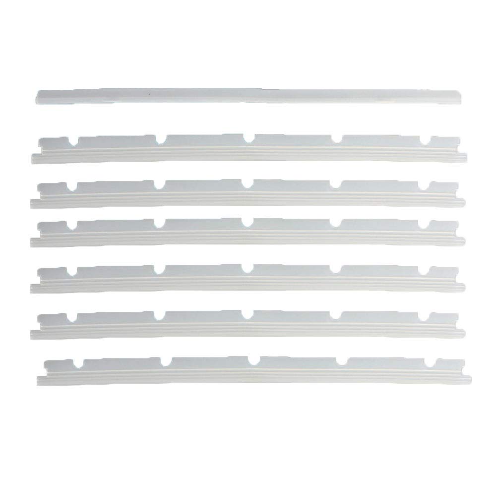 KingBra Vacuum Cleaner Accessories Replacement 6pcs Roller Brush Strips + 1pcs Protective Strips Cleaner Compatible with Neato XV Series XV-11 XV-12 XV-14 XV-15 XV-2 (7pcs per Pack,Transparent)