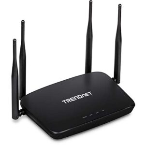 trendnet ac1200 dual band wifi router, tew-831dr, gigabit wan port, 4 x 5dbi antennas, wireless ac 867mbps, wireless n 300mbps, business/home wireless ac router for high speed internet,mu-mimo support