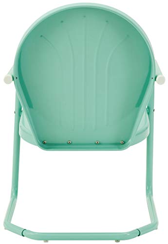 Crosley Furniture CO1001A-AQ Griffith Retro Metal Outdoor Chair, Aqua