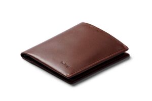 bellroy note sleeve, slim leather wallet, rfid editions available (max. 11 cards and cash) - cocoa