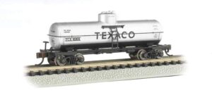 acf 36'-6" 10, 000 gallon single-dome tank car texaco #6301 - n scale