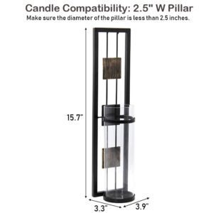 Shelving Solution Wall Sconce Candle Holder Metal Wall Decorations for Living Room, Bathroom, Dining Room, Set of 2