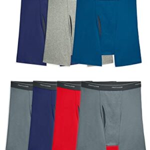 Fruit of the Loom Men's Coolzone Boxer Briefs, 7 Pack-Assorted Colors, Large