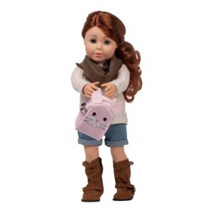 adora amazon exclusive sweet 18" doll collection amazing girls - sweater weather sam in fun trendy changeable outfit, birthday gift for ages 6+ - sam