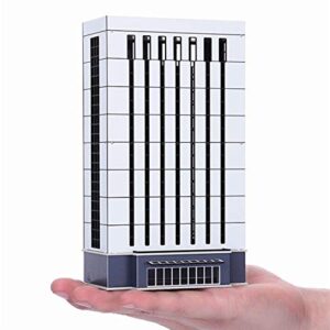 EatingBiting（R） N Scale 1/150 1/160 Modern Enterprise Government Skyscraper Buildings Models Realism Scene for DIY Sand Table Garden Micro Landscape Ornaments Decor Supply DIY Player Spray Painting