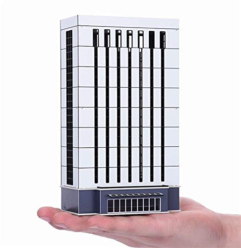 EatingBiting（R） N Scale 1/150 1/160 Modern Enterprise Government Skyscraper Buildings Models Realism Scene for DIY Sand Table Garden Micro Landscape Ornaments Decor Supply DIY Player Spray Painting