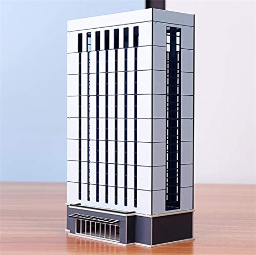 EatingBiting（R） N Scale 1/150 1/160 Modern Enterprise Government Skyscraper Buildings Models Realism Scene for DIY Sand Table Garden Micro Landscape Ornaments Decor Supply DIY Player Spray Painting