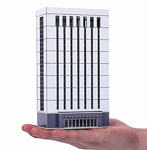 EatingBiting（R） N Scale 1/150 1/160 Modern Enterprise Government Skyscraper Buildings Models Realism Scene for DIY Sand Table Garden Micro Landscape Ornaments Decor Supply DIY Player Spray Painting