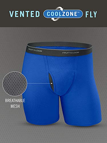 Fruit of the Loom Men's Coolzone Boxer Briefs, 7 Pack - Assorted Colors, Medium